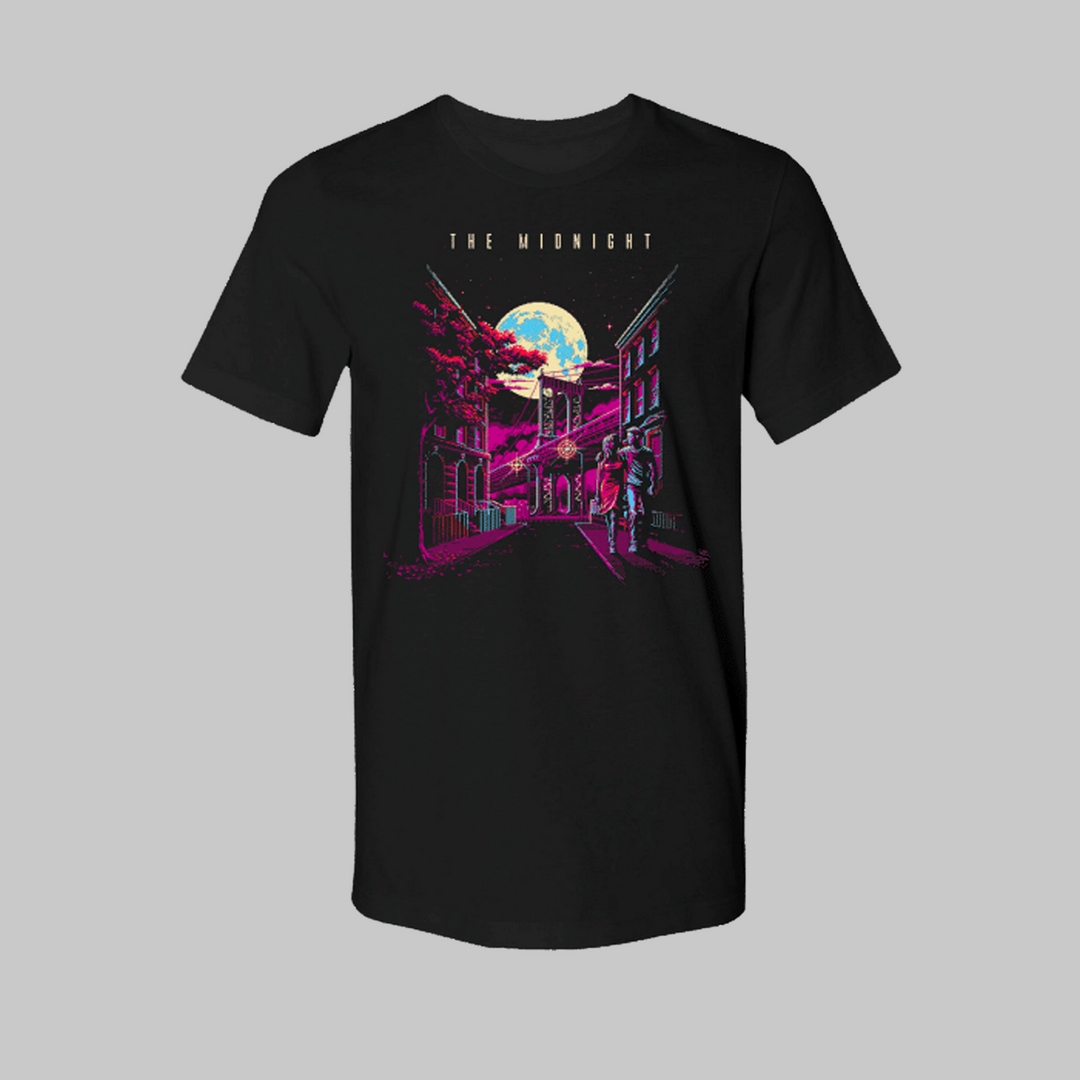 8-Bit Bridge Black T-Shirt - The Midnight Official UK – The Midnight UK